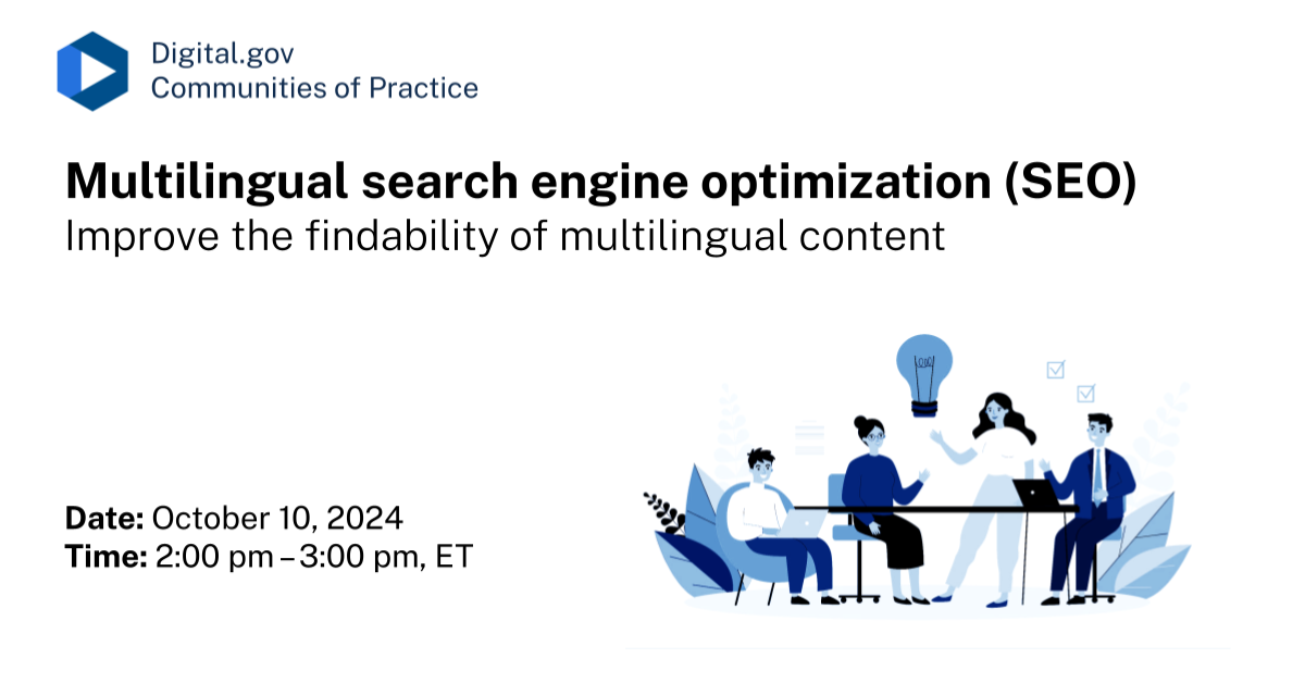Multilingual search engine optimization (SEO) – Digital.gov