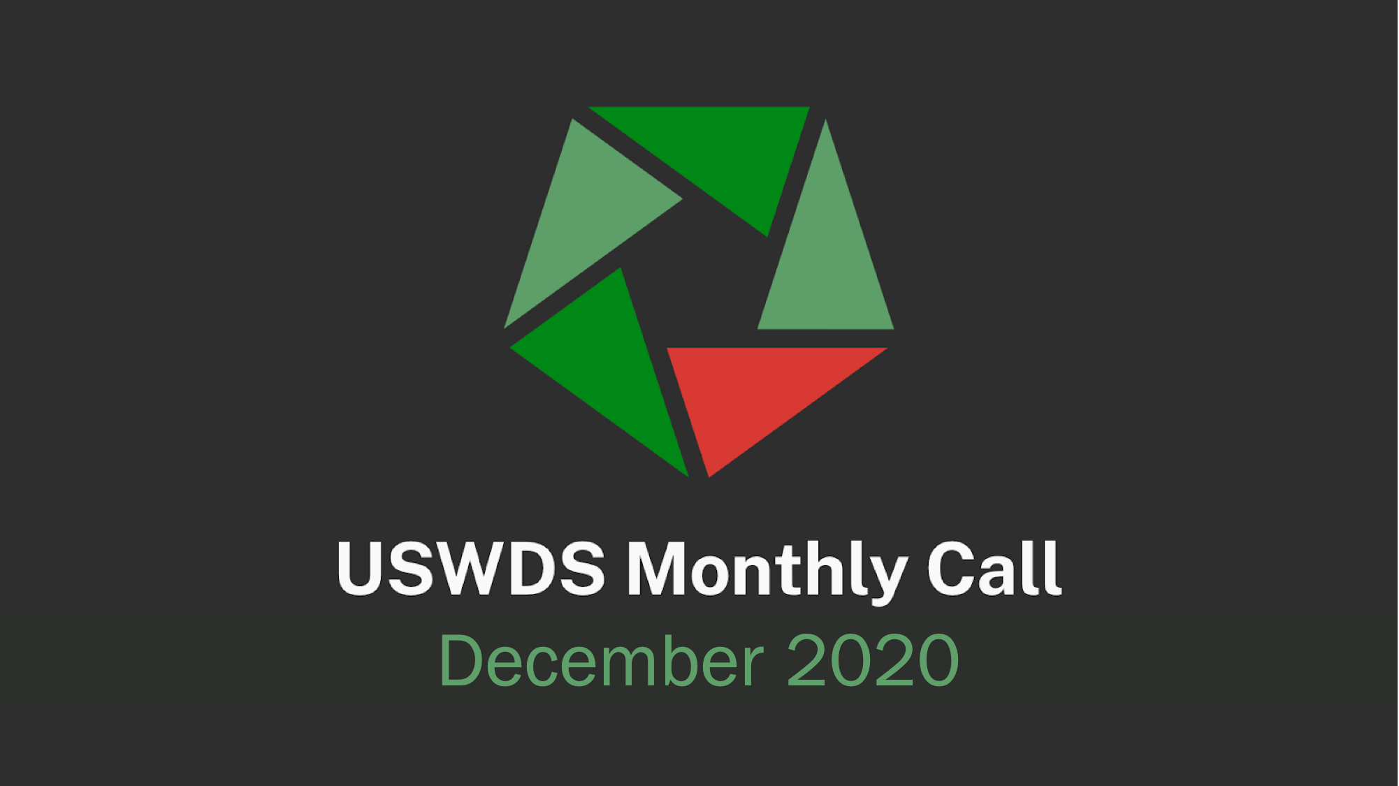 USWDS Monthly Call - December 2020 – Digital.gov